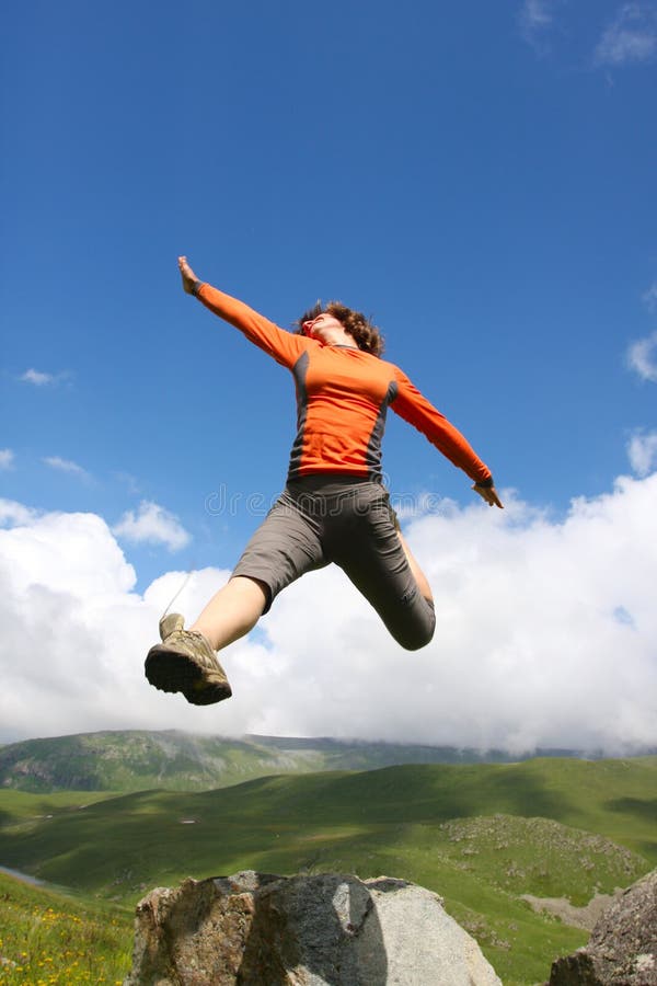 Girl jump stock photo. Image of cute, dance, eyes, pink - 10224366