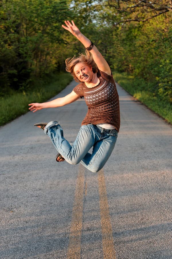 Girl Jumping stock image. Image of attitude, success, cheer - 2622823