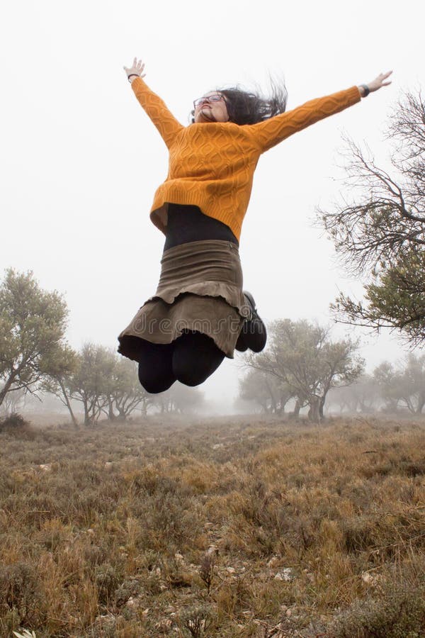 Girl Jumping Olive Trees Stock Photos - Free & Royalty-Free Stock ...