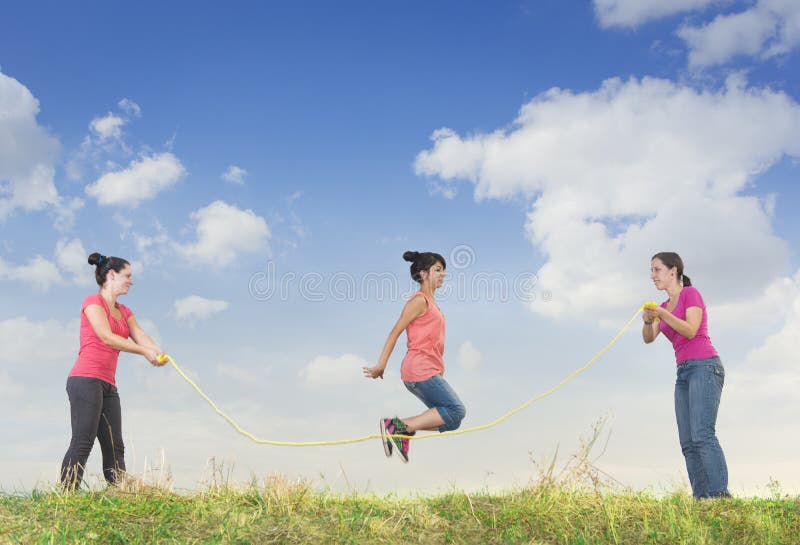 2+ Girl jumping over rope Free Stock Photos - StockFreeImages