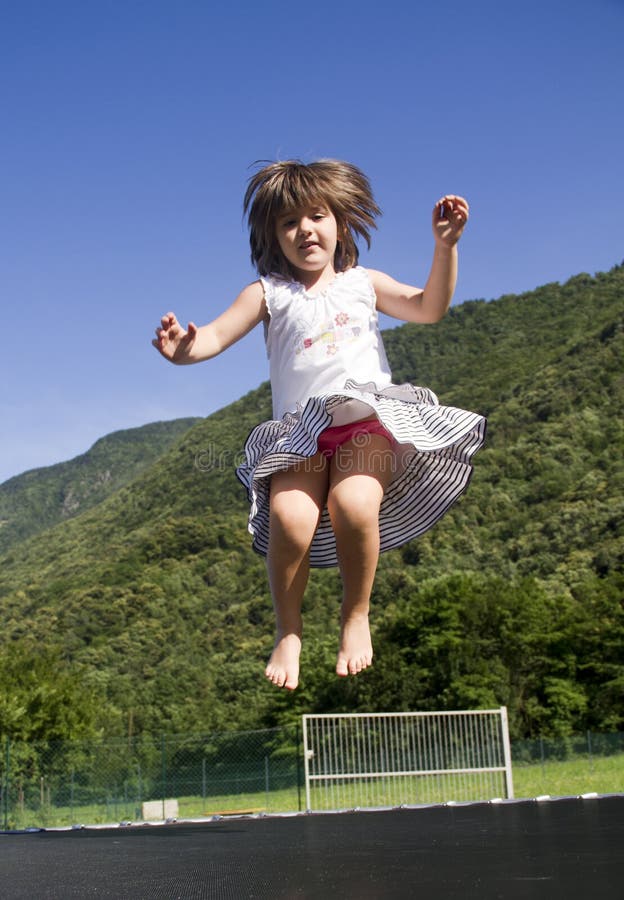Girl jumps stock image. Image of smiling, flying, expression - 14839995