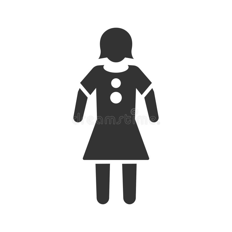 Girl kid icon stock vector. Illustration of beautiful - 192073878