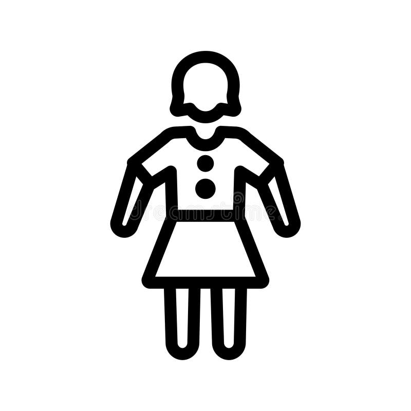 Girl kid icon stock vector. Illustration of little, designed - 361279288