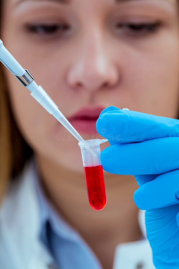 Girl Lab Technician at the Clinic`s Microbiology Laboratory Stock Photo ...