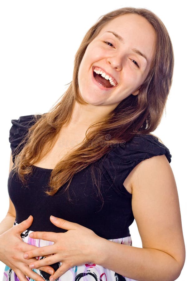 Girl laughing out loud stock image. Image of laughing - 7101937