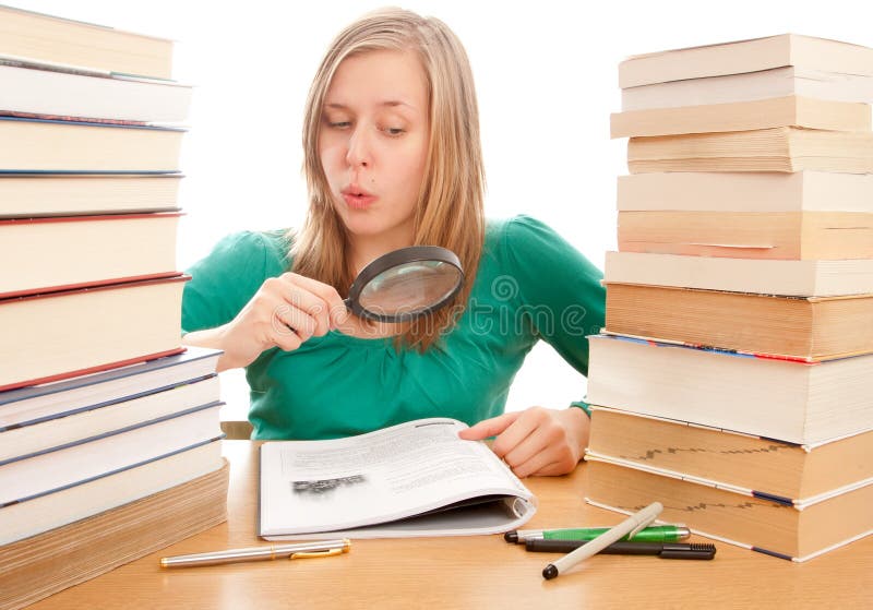 Girl learning stock photo. Image of facial, learn, beauty - 29550746