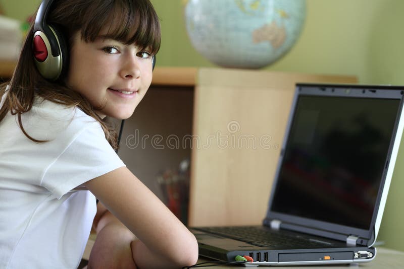 Girl learning stock image. Image of kids, globe, people - 6161017