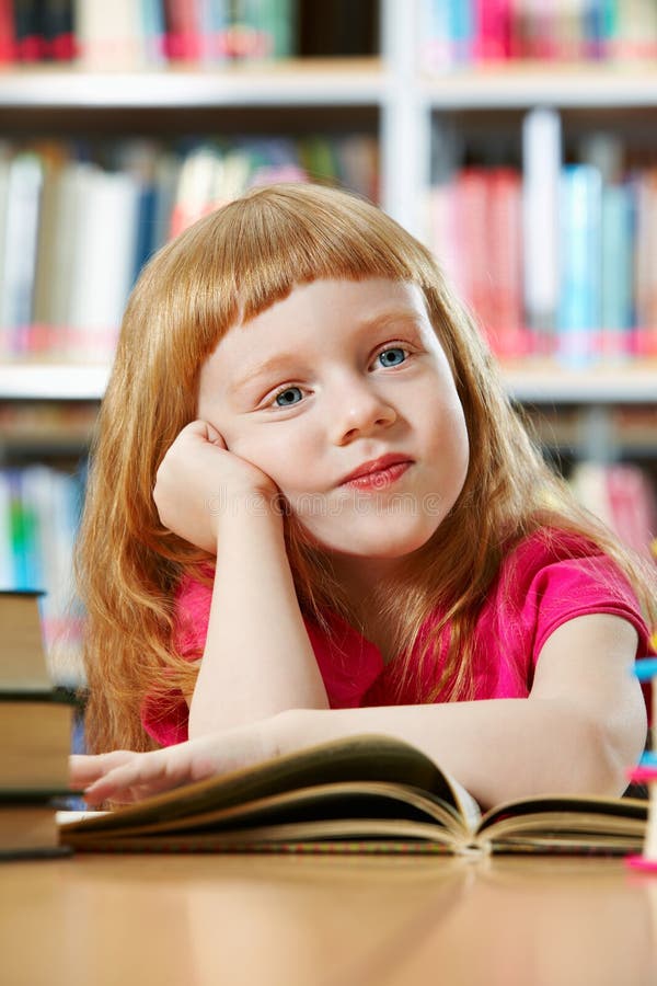 Girl in library stock photo. Image of happy, human, book - 19697702