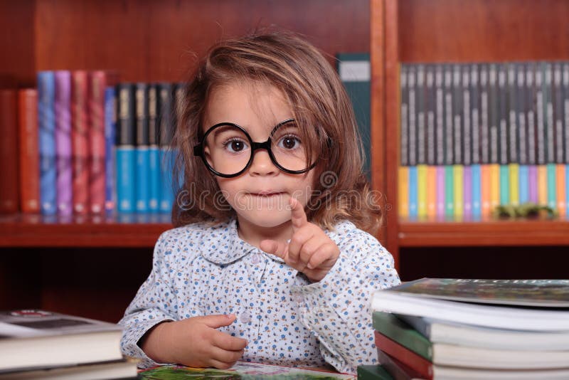 Girl in library stock photo. Image of reading, educational - 36281714