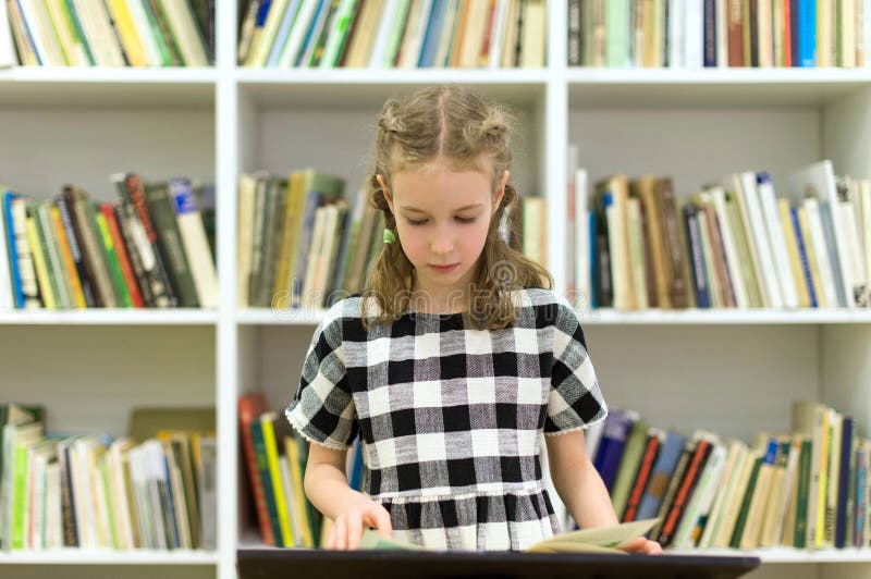 Girl in library. stock photo. Image of inside, handsome - 90297118