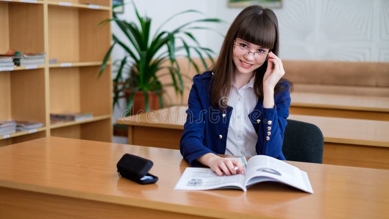 Girl in library stock photo. Image of pretty, people - 63260364