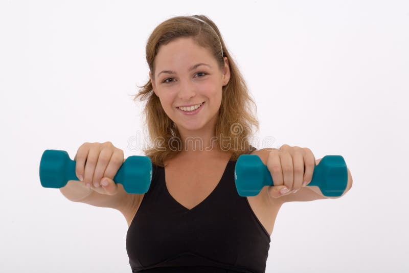 Girl Lifting A Weight Picture. Image: 3302397