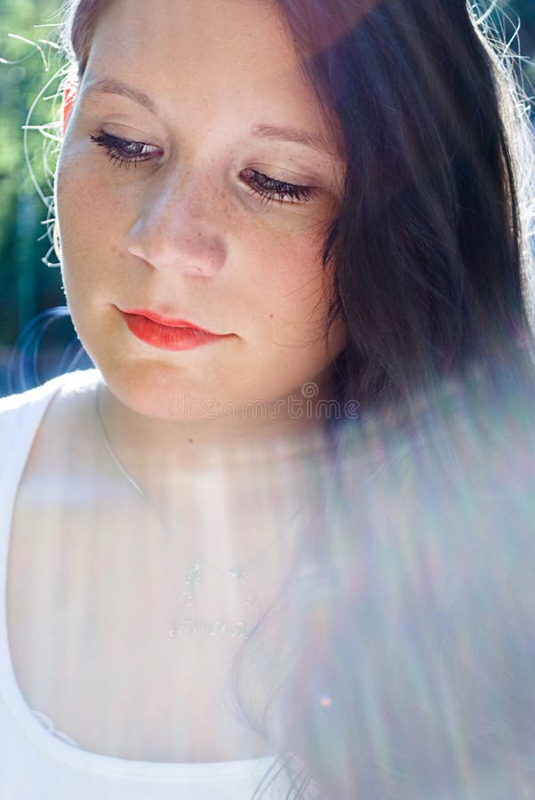 Girl in light stock image. Image of beautiful, teenager - 19029195