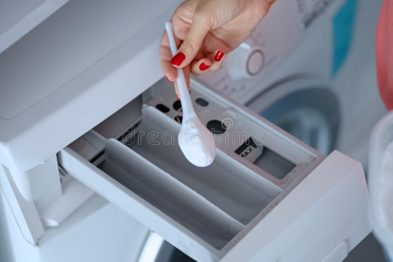 Detergent Tray of Modern Washer Stock Image - Image of machine, energy ...