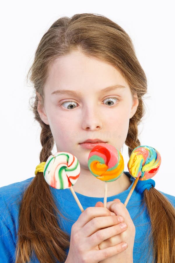 Girl with lollipop stock image. Image of people, human - 50409267