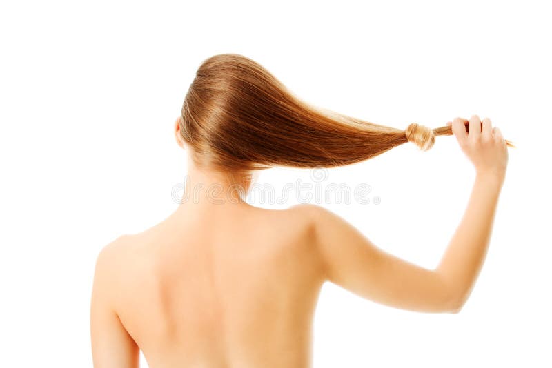 Girl With Long Blond Human Hair Stock Image Image Of Style Isolated