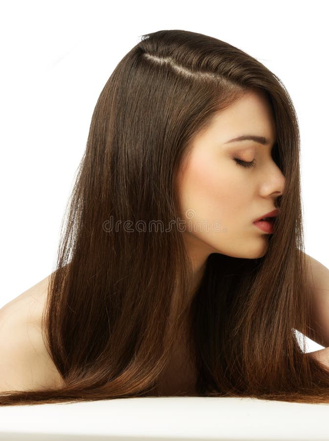 Girl with long hair stock photo. Image of people, cosmetics - 38475280