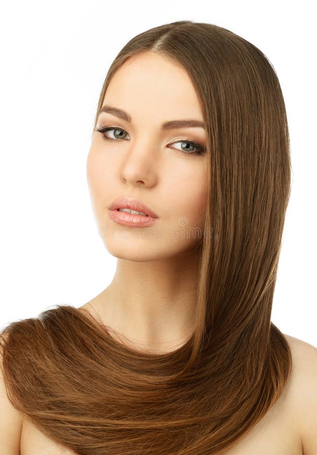 Girl with long hair stock photo. Image of model, horizontal - 38475348