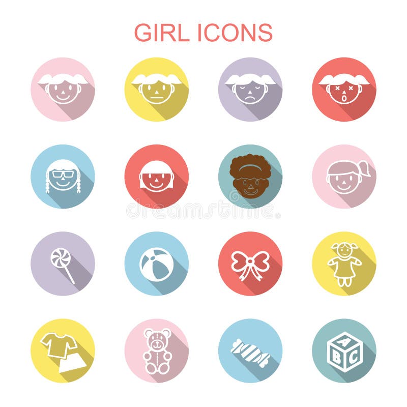 Education Long Shadow Icons Stock Vector - Illustration of blackboard ...