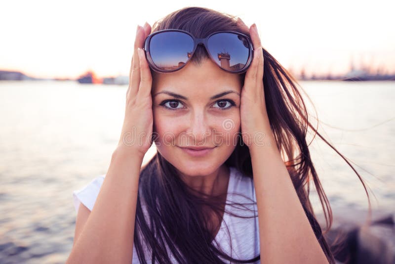 Girl looking in camera stock photo. Image of excitement - 34132538
