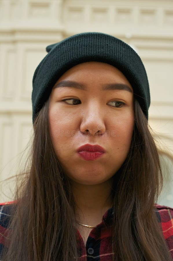 Girl looking offended stock photo. Image of long, glass - 64162654