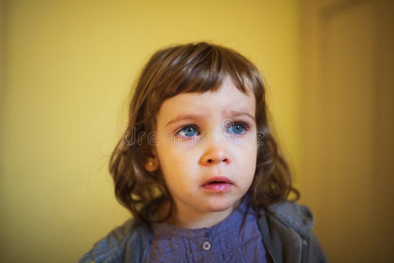 Girl looking sad stock image. Image of harsh, looking - 41622623