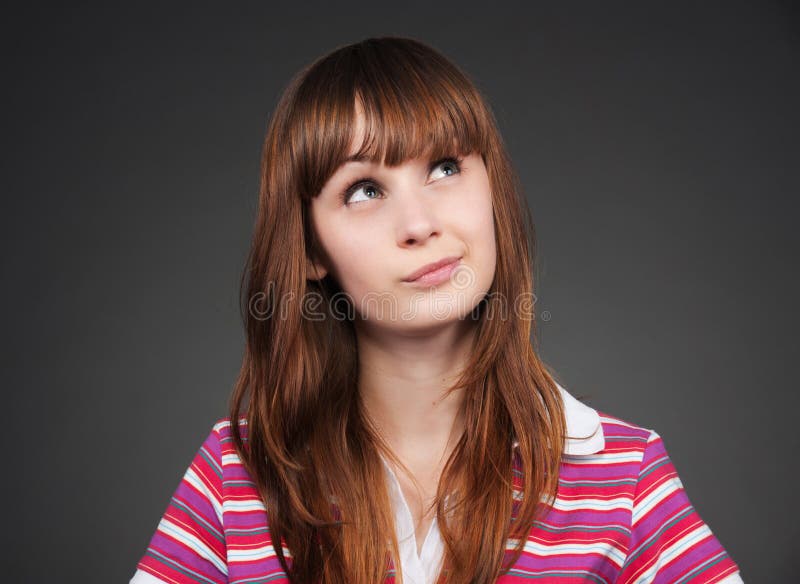 Hesitant Teen Girl stock photo. Image of look, distant - 1862362