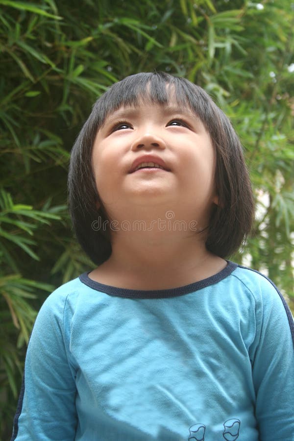 Girl looking up stock image. Image of expression, youth - 894665