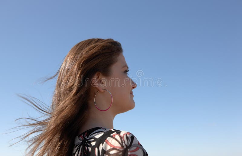 Girl looks forward stock photo. Image of human, adults - 8113136