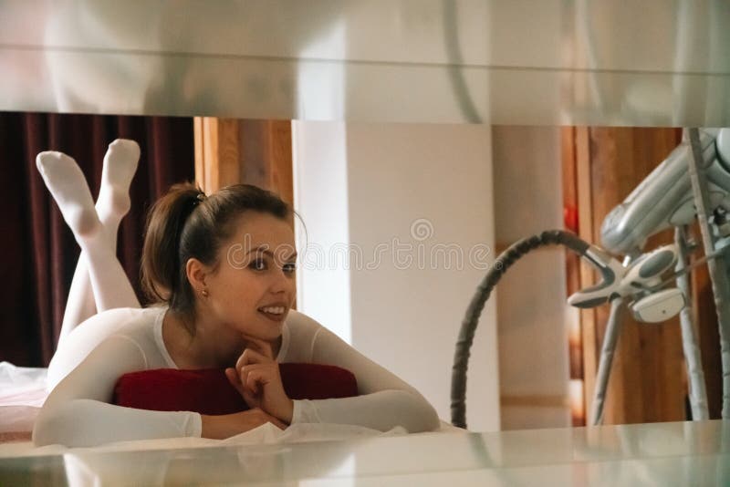 Girl On Lpg Massage Session In Beauty Salon Cosmetology Clinic Stock