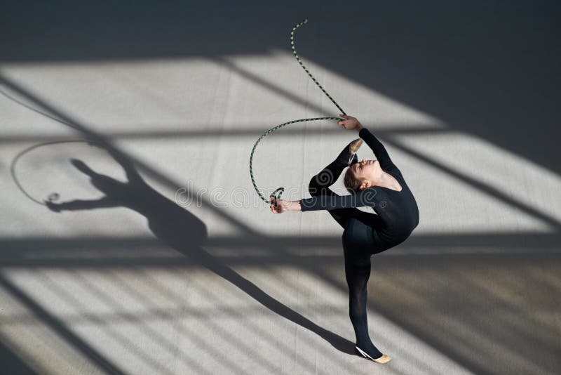Balance on rope stock image. Image of child, closeup - 76279867