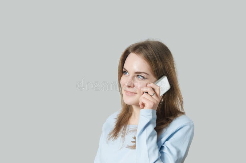 Girl making a call stock image. Image of call, minutes - 13452165