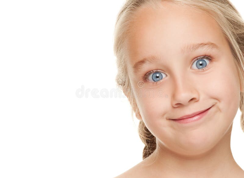 Girl making funny face stock image. Image of look, hair - 9803163
