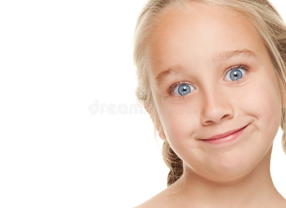 Girl making funny face stock image. Image of look, hair - 9803163