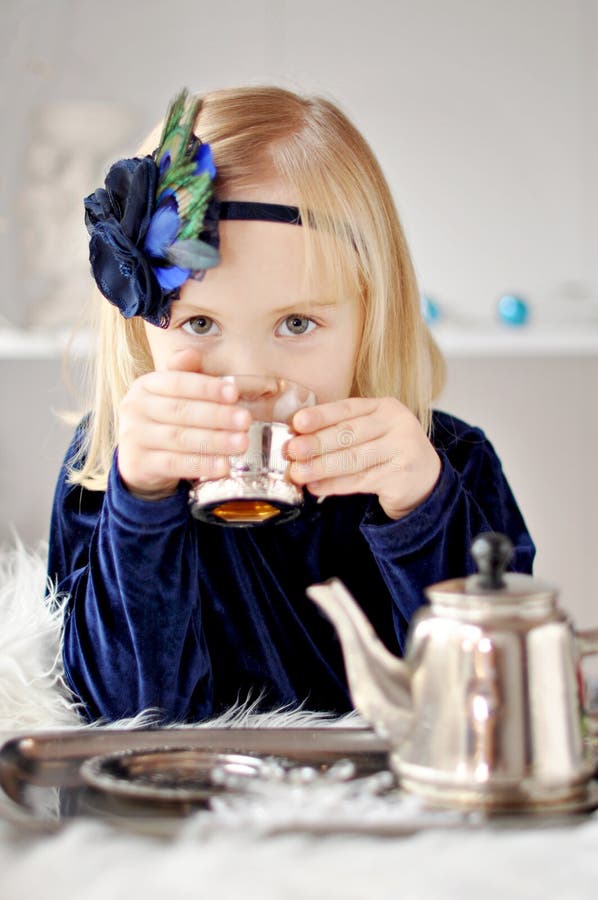 Girl making tea stock photo. Image of morning, drink - 30729524