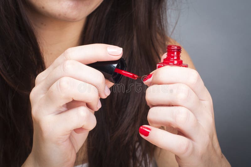 Girl making up stock image. Image of complexion, hairstyle - 28334175
