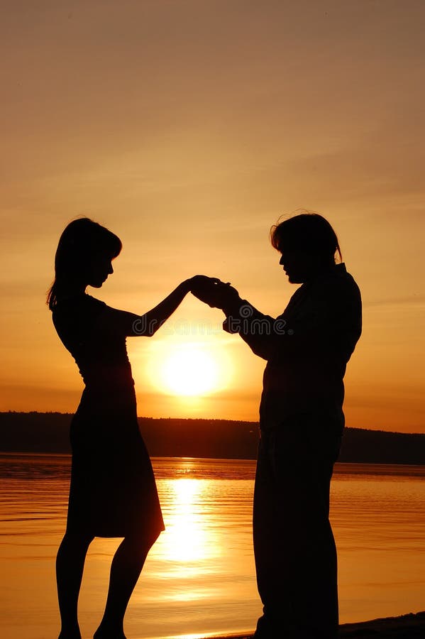 Girl and man stock photo. Image of happy, landscape, heed - 5210502