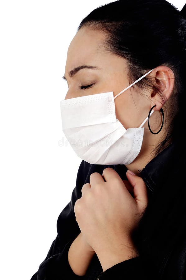 Young Asian Woman Wearing Medical Face Mask Stock Photo - Image of ...