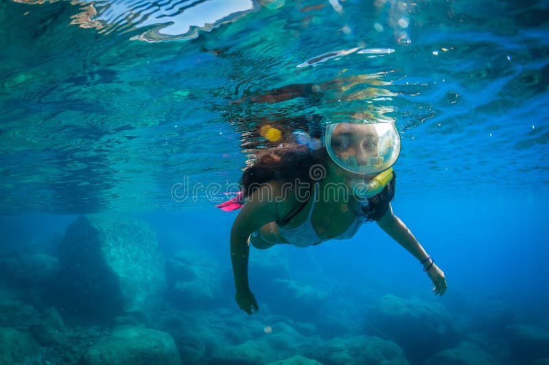 Exploring underwater stock photo. Image of adventure - 103409602