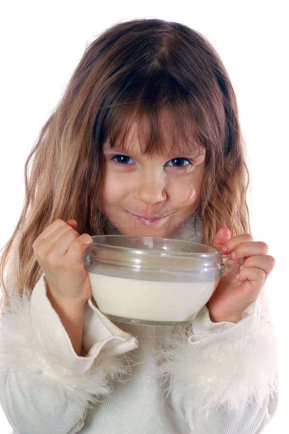 Girl with milk stock photo. Image of girl, girls, meals - 8071320