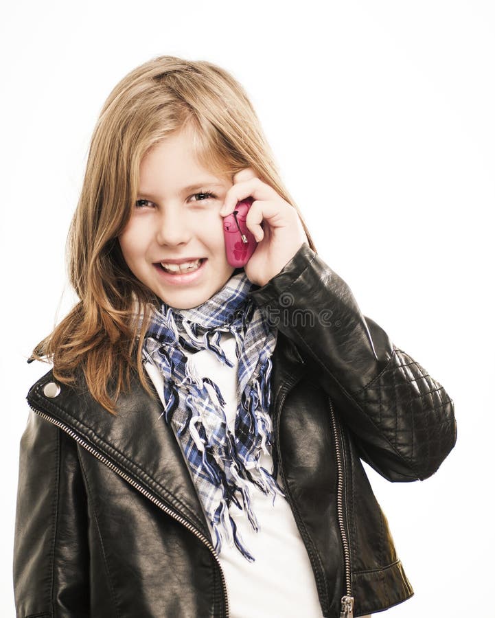 Girl with mobile phone stock image. Image of lifestyle - 35766653