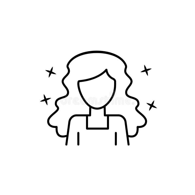 Girl Modern Avatar Icon. Element of People Avatar Icon Stock ...