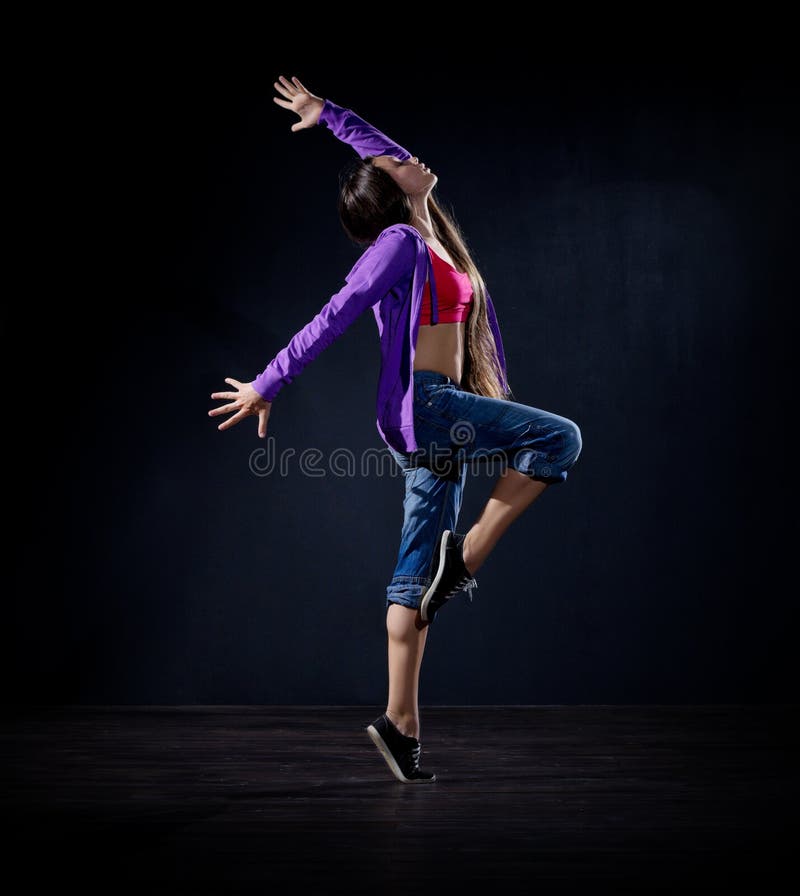 Girl Modern Dancer (normal Version) Stock Image - Image of grace ...