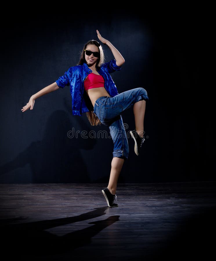 Girl Modern Dancer (normal Version) Stock Image - Image of ...