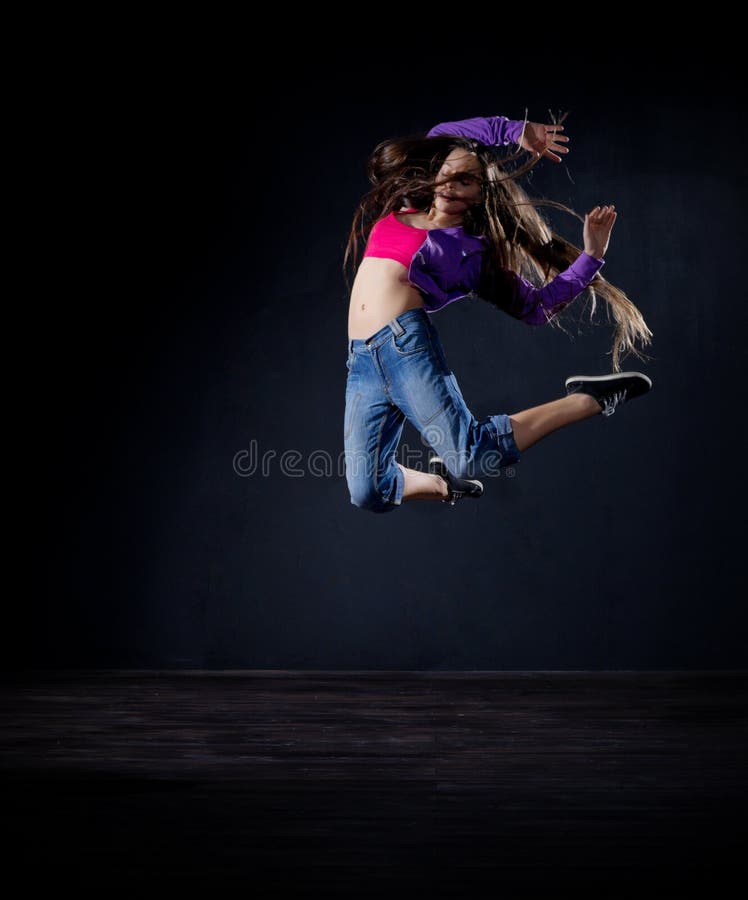 Girl Modern Dancer (normal Version) Stock Photo - Image of ...