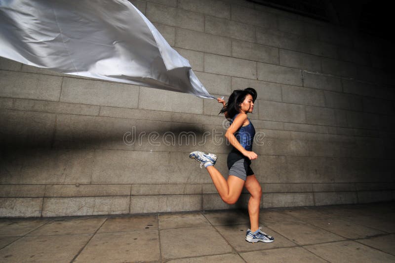 Girl in Motion 8 stock image. Image of jumping, leap, girl - 6074011