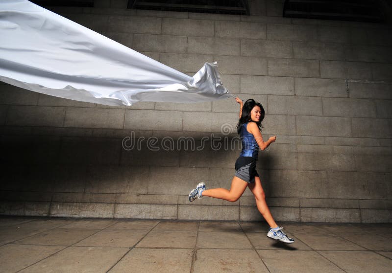 Girl in Motion 8 stock image. Image of jumping, leap, girl - 6074011