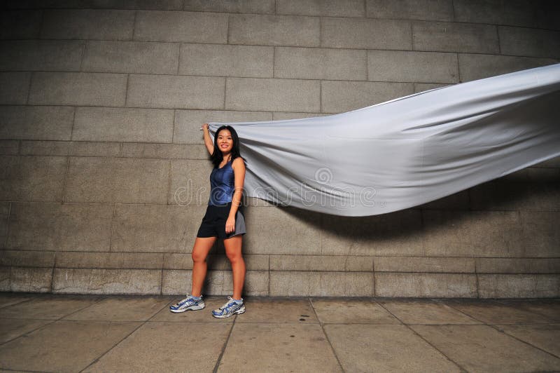 Girl in Motion 8 stock image. Image of jumping, leap, girl - 6074011