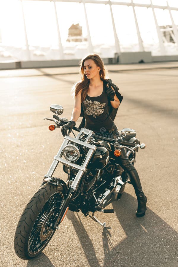 3,383 Female Vintage Motorcycle Stock Photos - Free & Royalty-Free ...