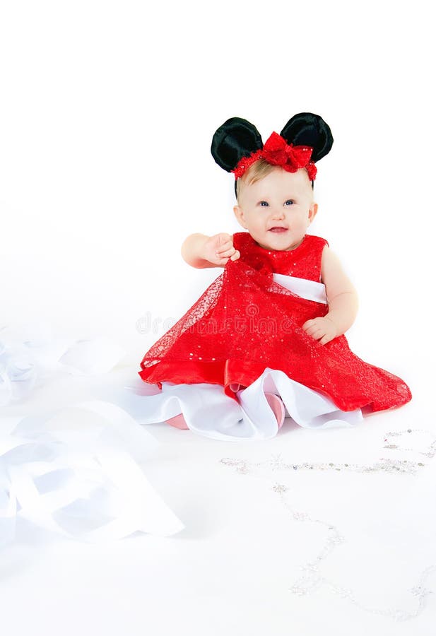 Girl with mouse stock photo. Image of play, animal, mammal - 40865738